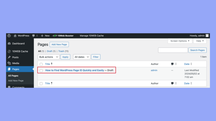 How to Find WordPress Page ID Quickly and Easily - 10Web