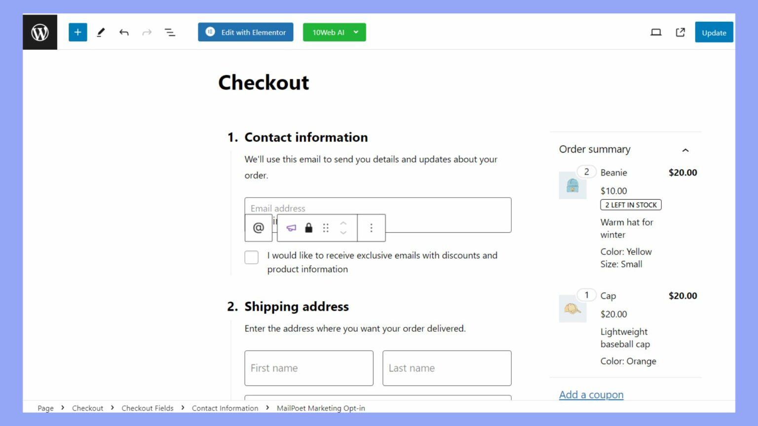 How to Create a Checkout Page in WooCommerce