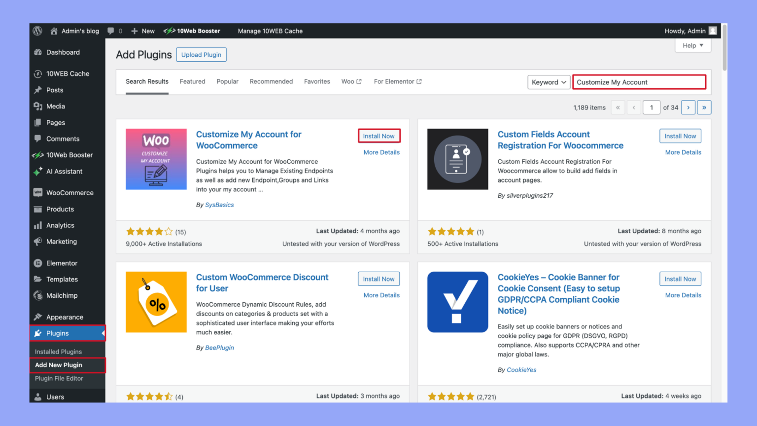 How to Edit WooCommerce My Account Page - 10Web