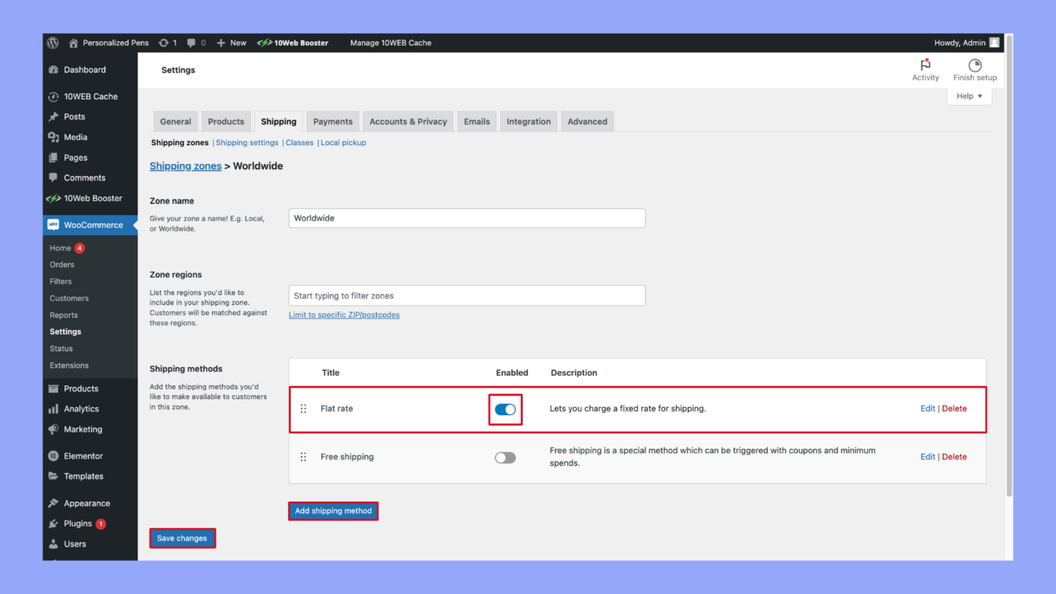 How to Add Flat Rate Shipping in WooCommerce: 5 Steps - 10Web