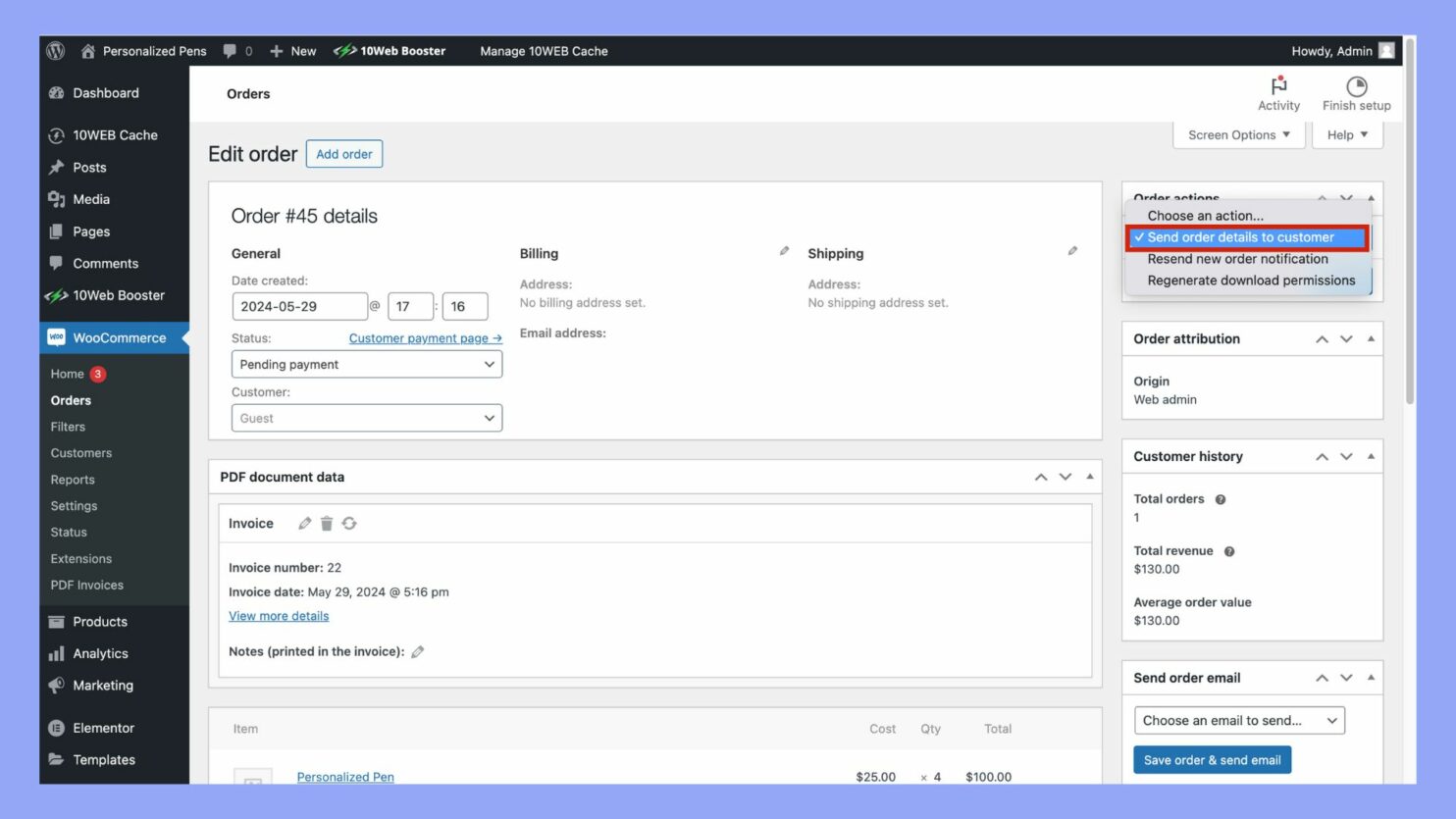 How to Generate an Invoice in WooCommerce: A Guide - 10Web