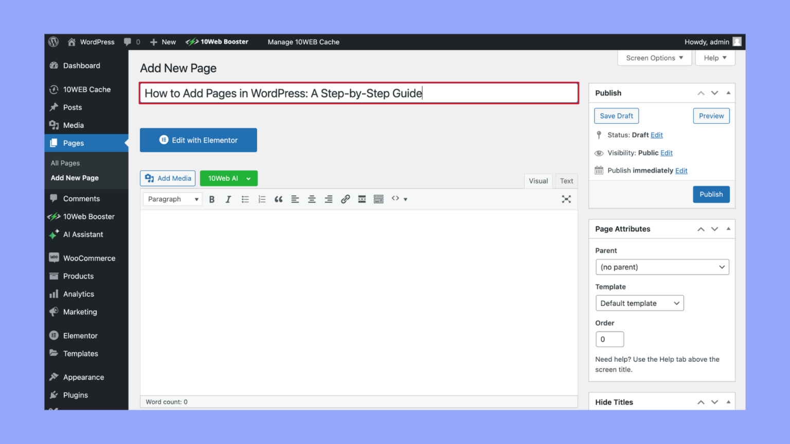 How to Add Pages in WordPress: A Step-by-Step Guide - 10Web