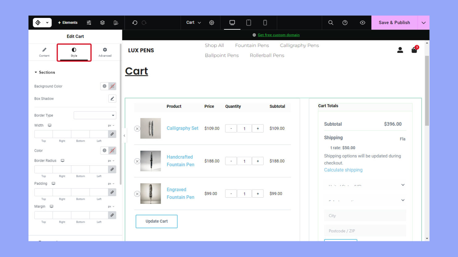 How to Edit WooCommerce Cart Page With Elementor - 10Web