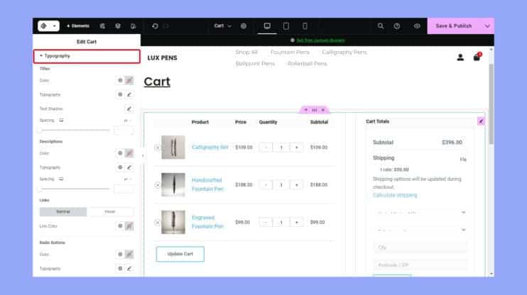 How to Edit WooCommerce Cart Page With Elementor - 10Web