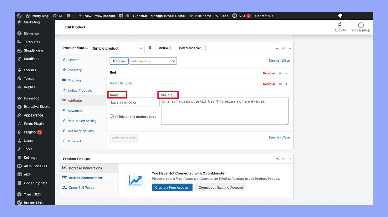 How To Add Product Attributes In Woocommerce 10web