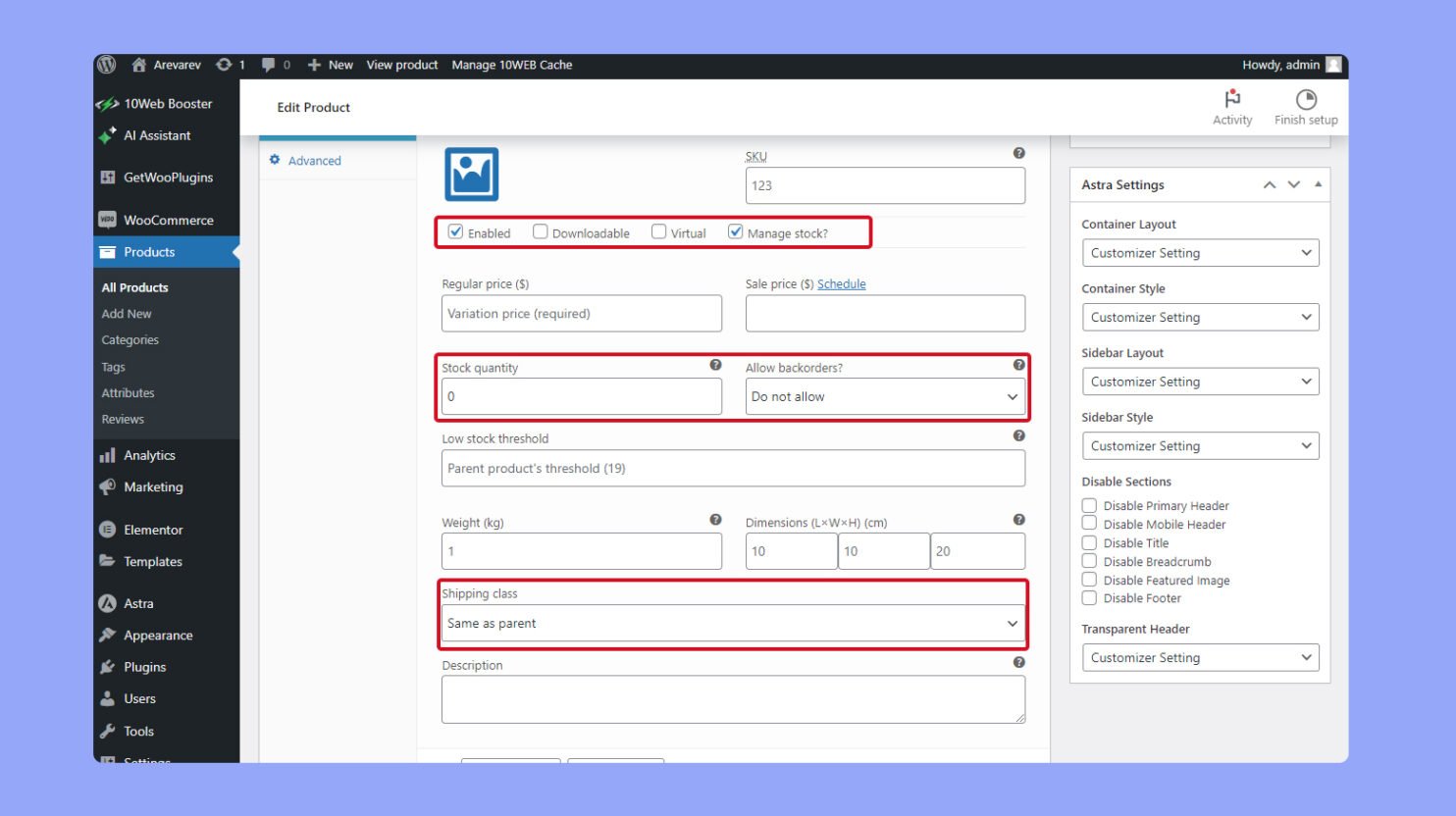 How To Add A Variable Product In Woocommerce 10web