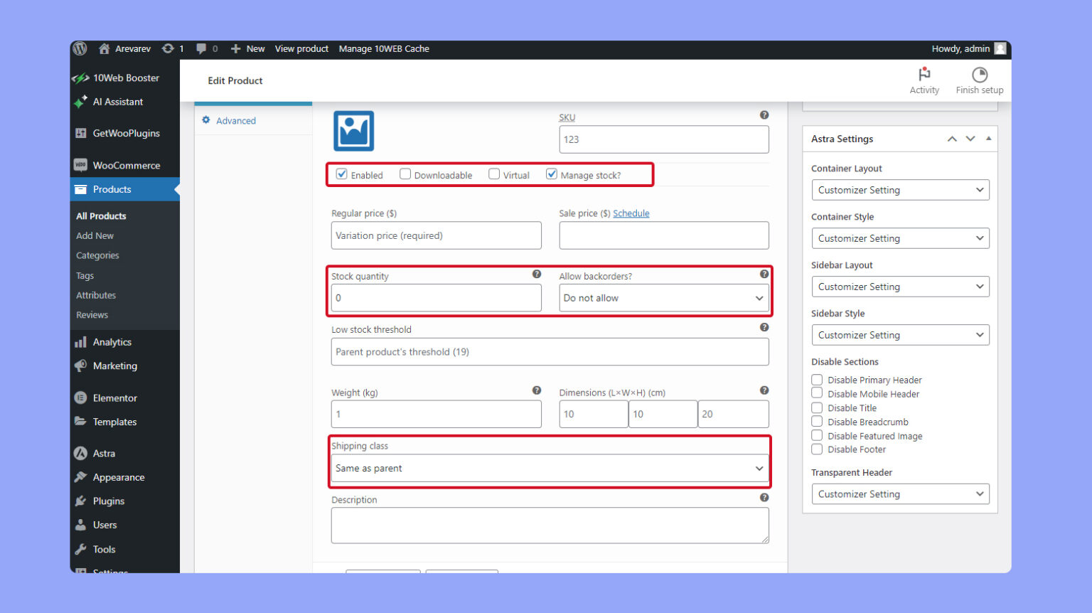 How to Add a Variable Product in WooCommerce - 10Web