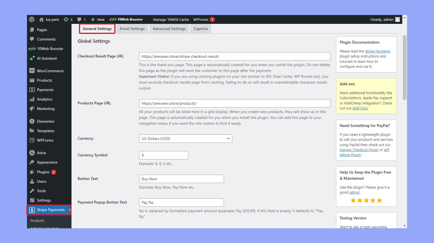 Integrate Payment Gateway In Wordpress Without Woocommerce