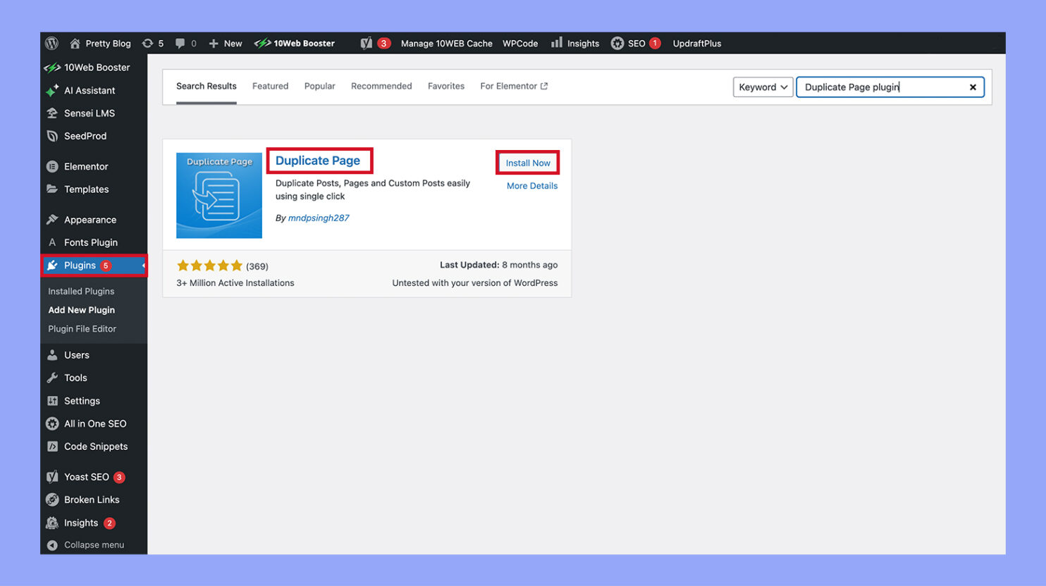 Cómo duplicar una página en WordPress - 10Web