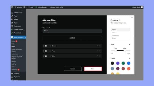 How to Add a Product Filter in WooCommerce - 10Web