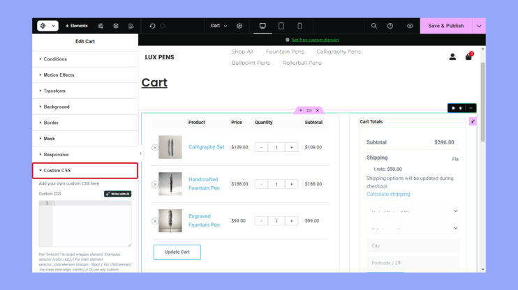 How to Edit WooCommerce Cart Page With Elementor - 10Web