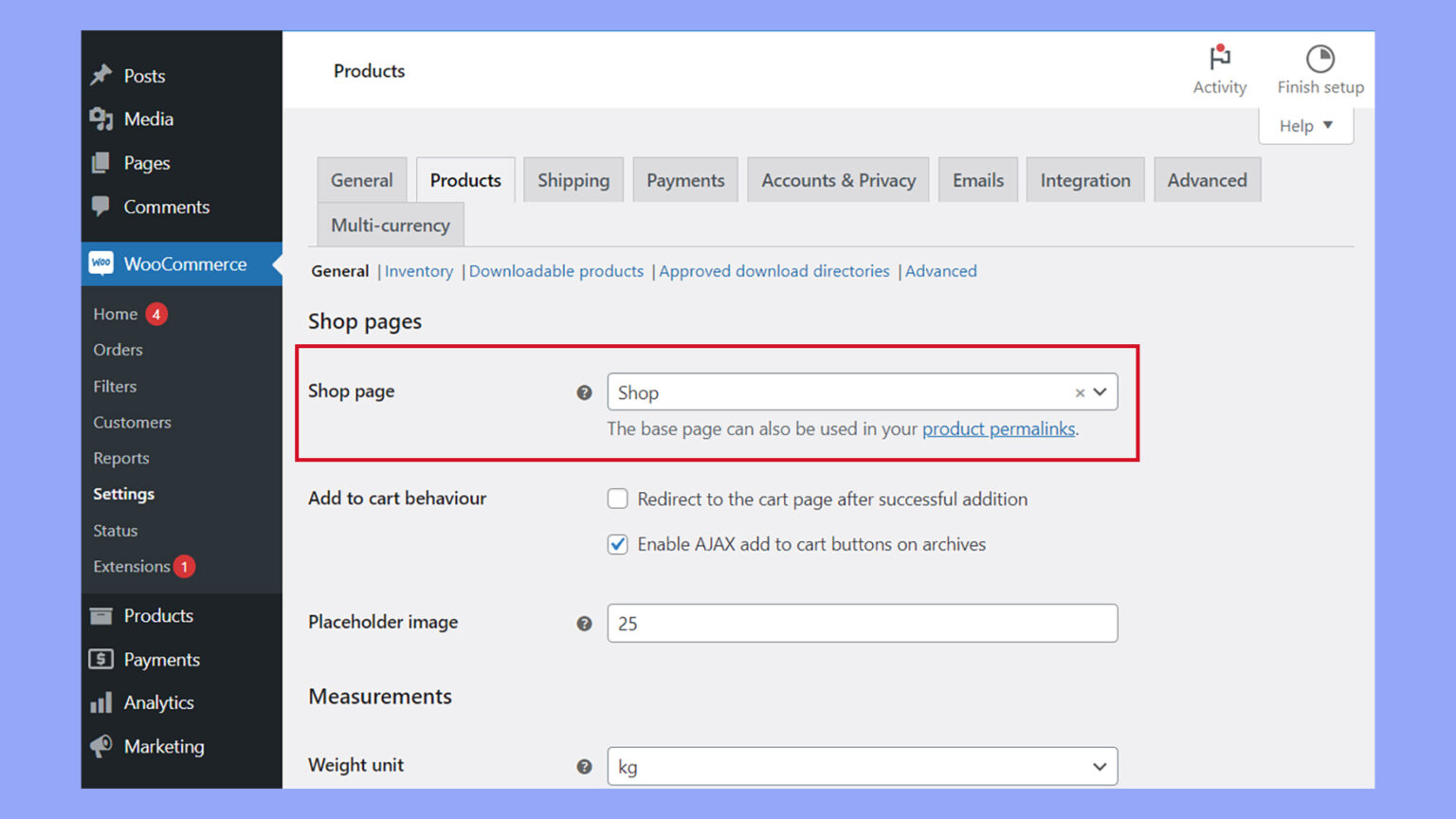 How to Change Default Shop Page in WooCommerce Easily
