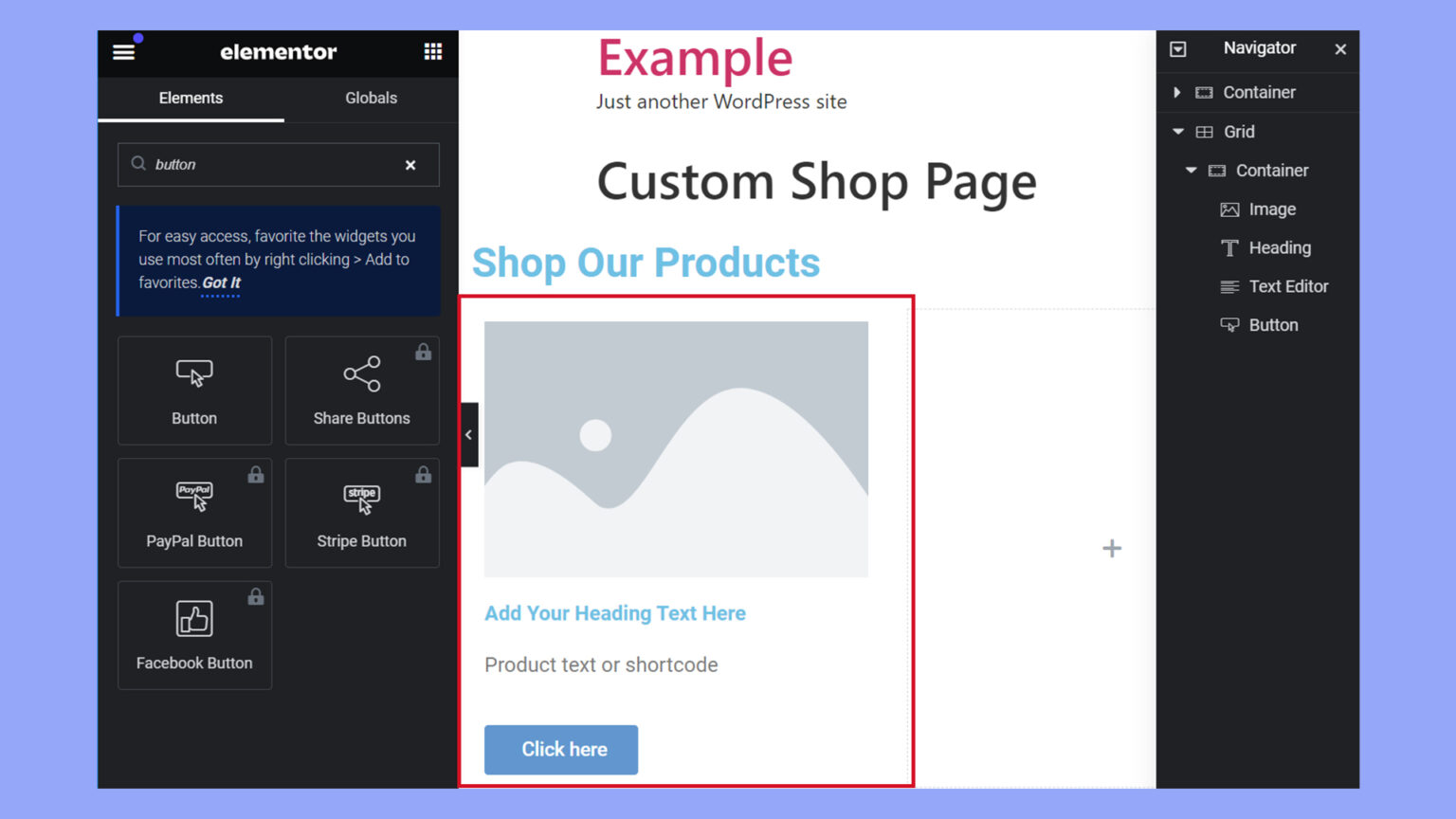 Edit Your WooCommerce Shop Page Like a Pro Using Elementor