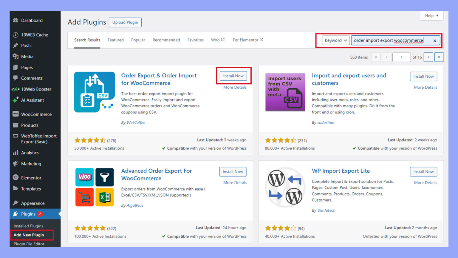 How to Import WooCommerce Orders - 10Web