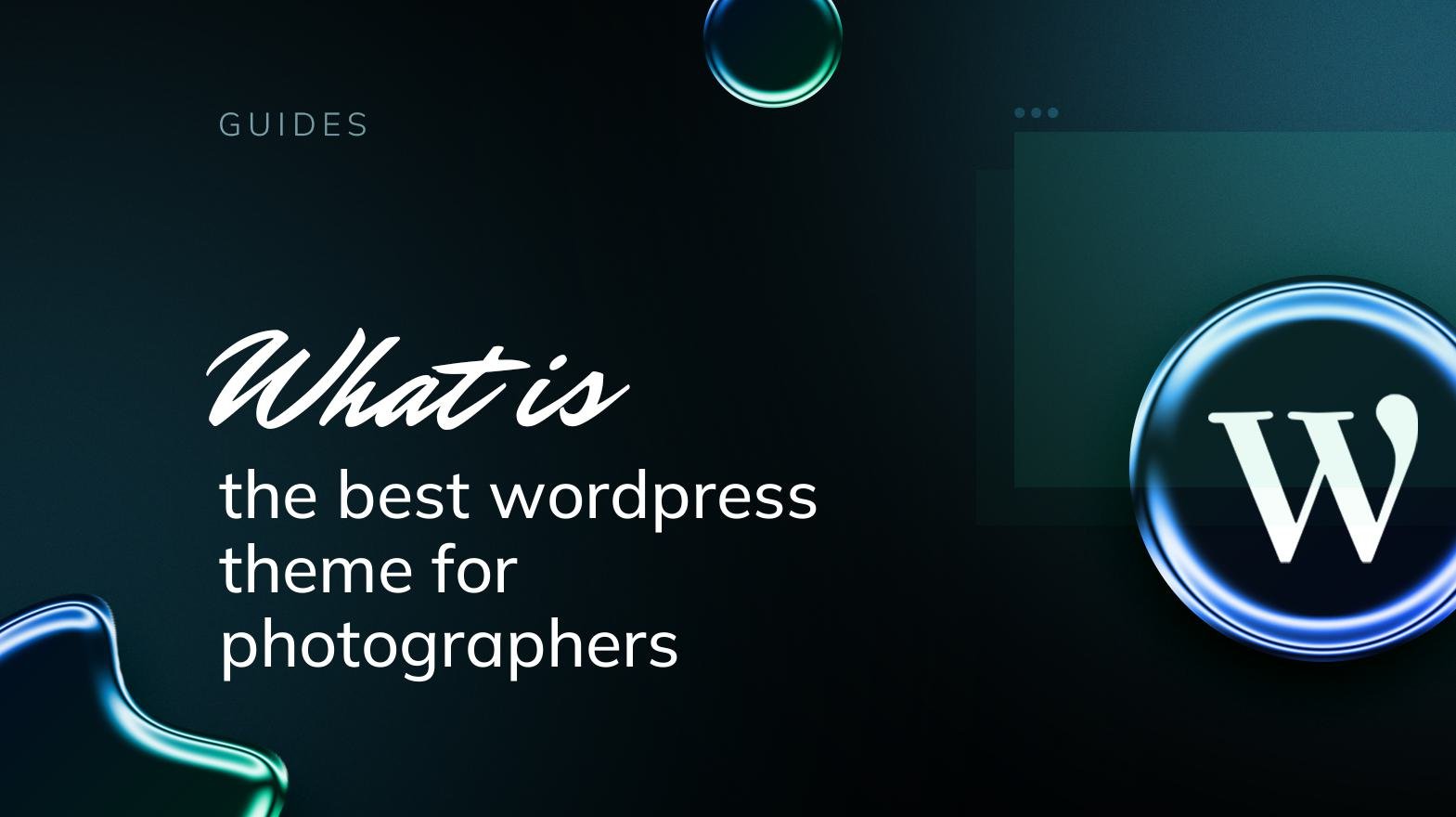 What is the Best WordPress Theme for Photographers - 10Web