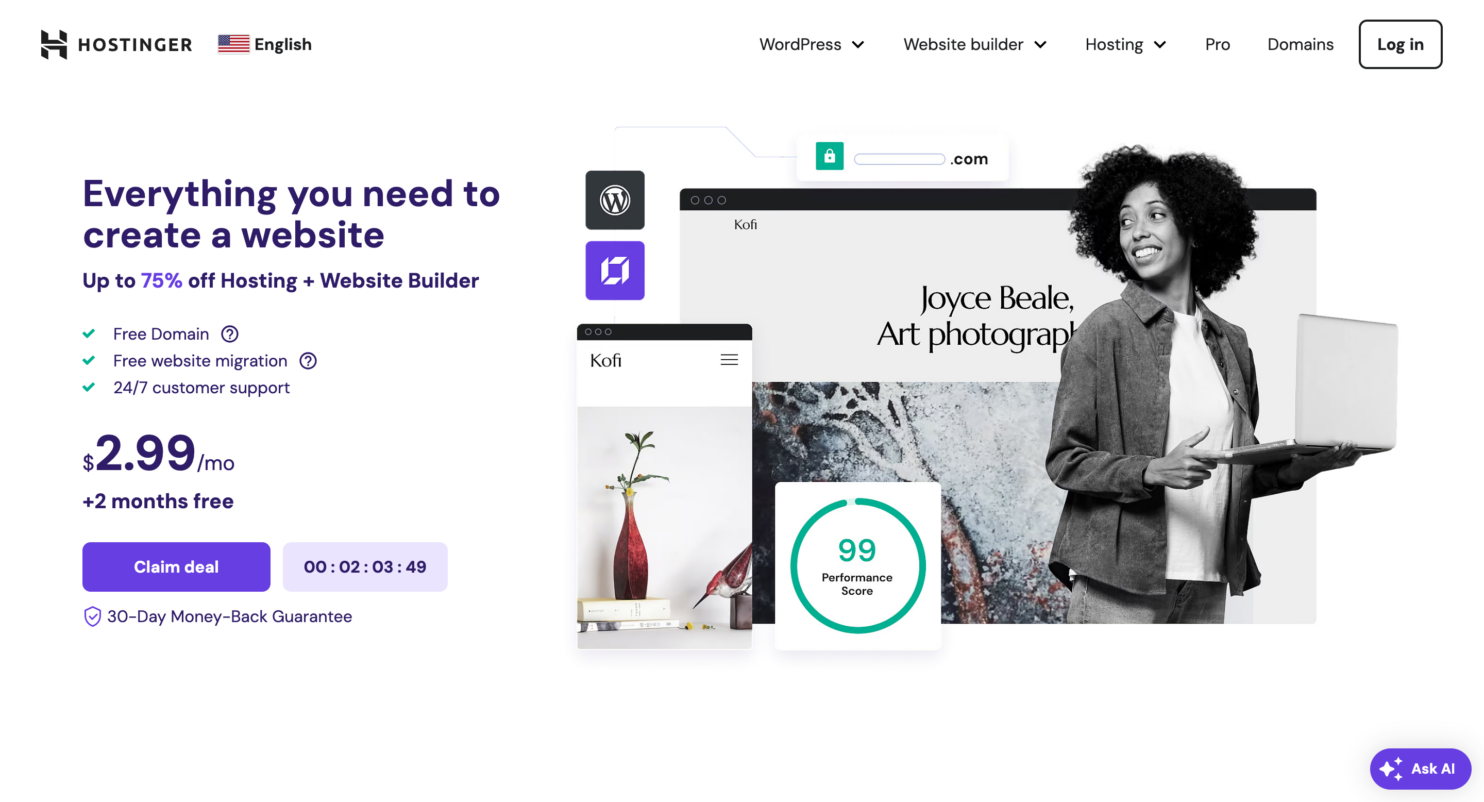 Best Personal Website Hosting: Top Providers for 2024 - 10Web