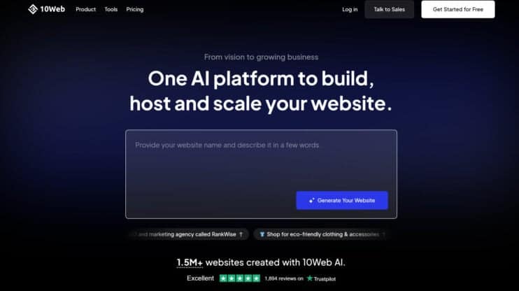 14 Easy-to-Use DIY Website Builders Requiring No Effort - 10Web
