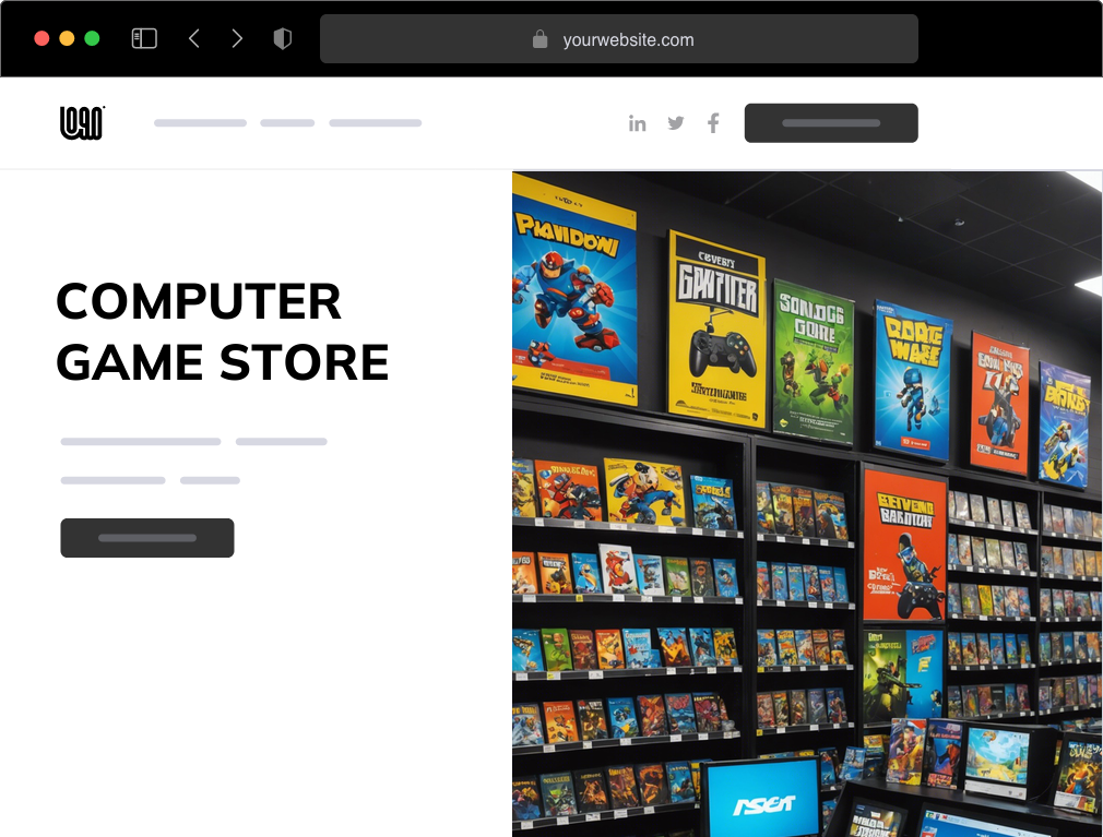 Computer game store store