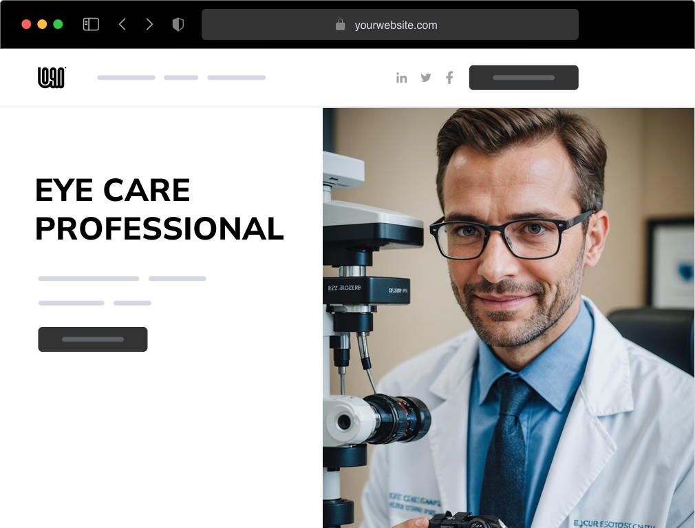 Ai Eye Care Professional Website Builder Launch In Minutes