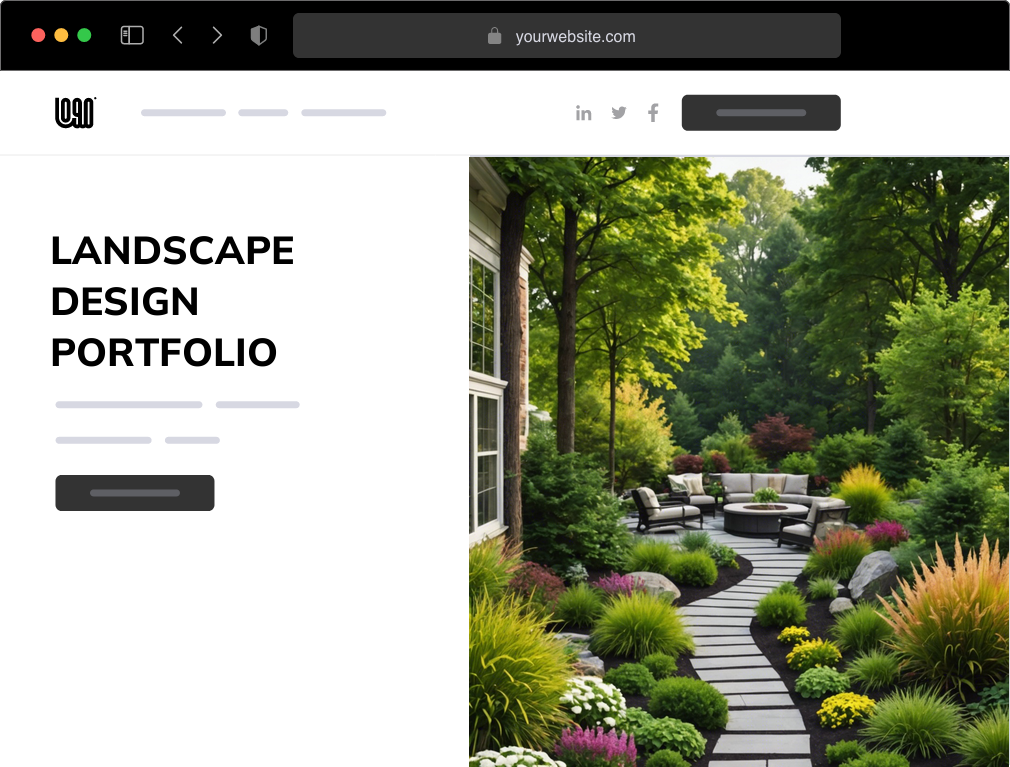 AI Landscape Design Portfolio Website Builder AI Landscape Design Portfolio Website Builder