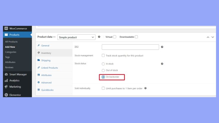 What is Backorder in WooCommerce