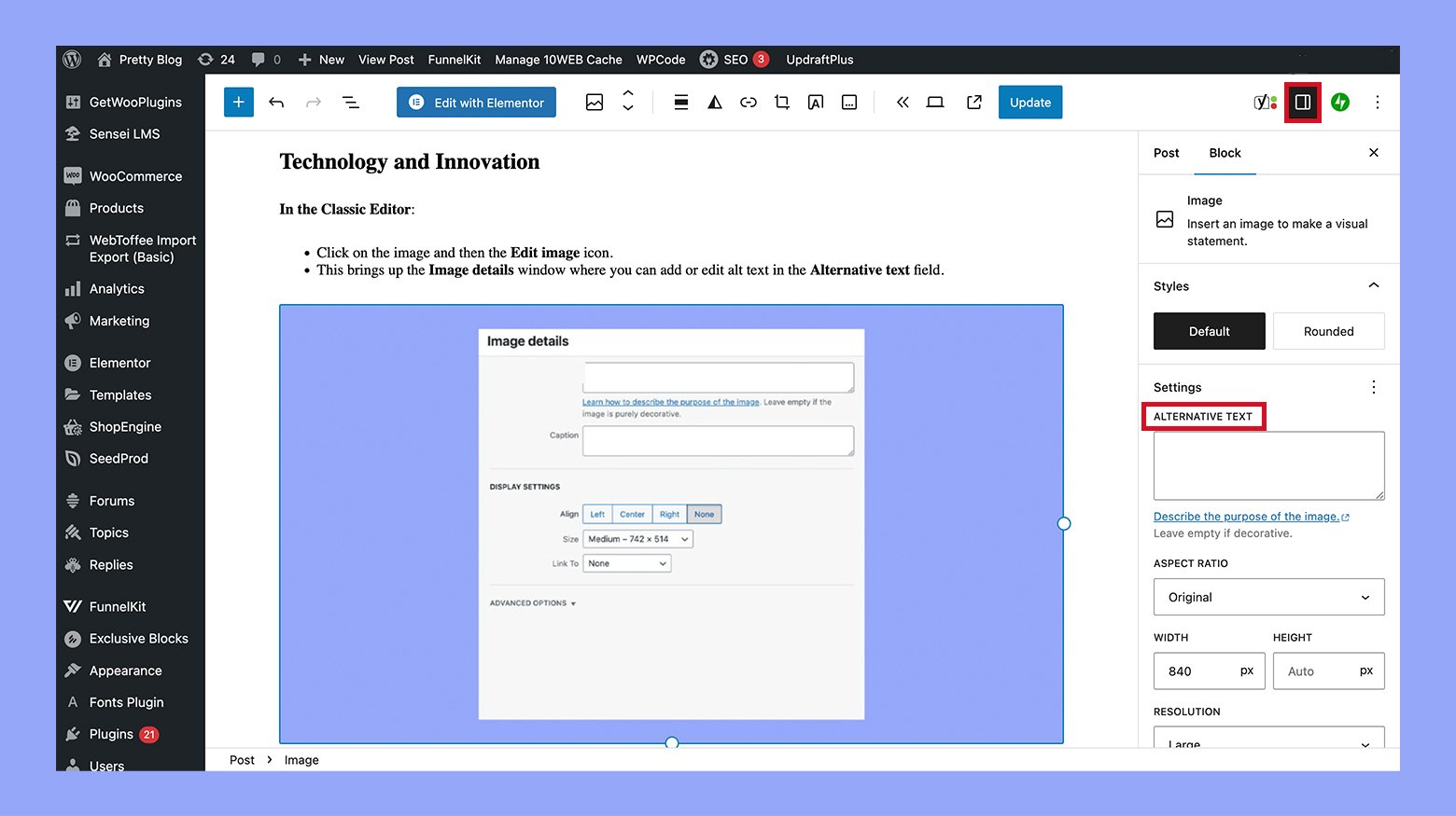 What is Alt Text in WordPress - 10Web