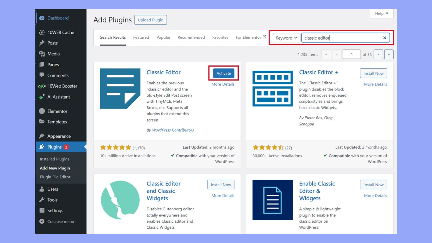 What is Classic Editor in WordPress - 10Web
