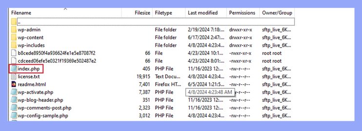 What is index.php in WordPress - 10Web