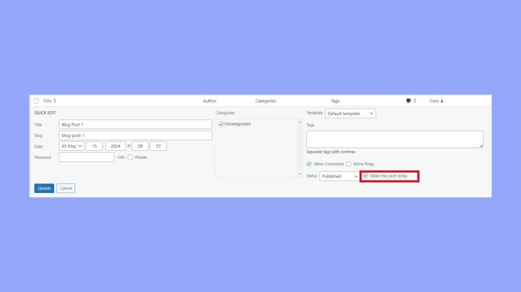 What is a Sticky Post in WordPress - 10Web