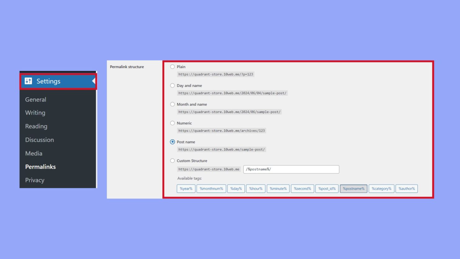 What is Permalink in WordPress - 10Web