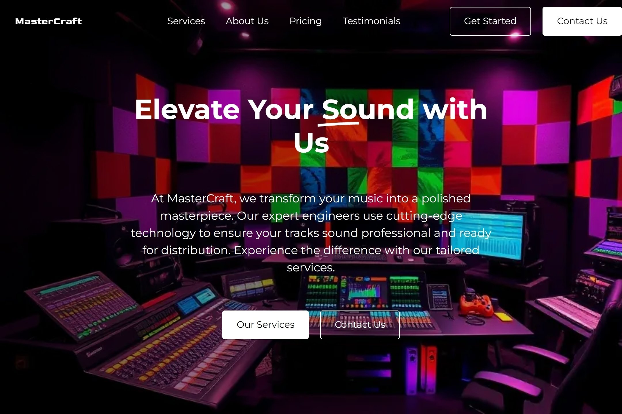 Best Mastering Engineer Website Template Best Mastering Engineer Website Template