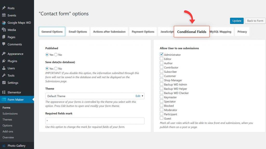 How to setup Conditional Logic – 10Web Help Center
