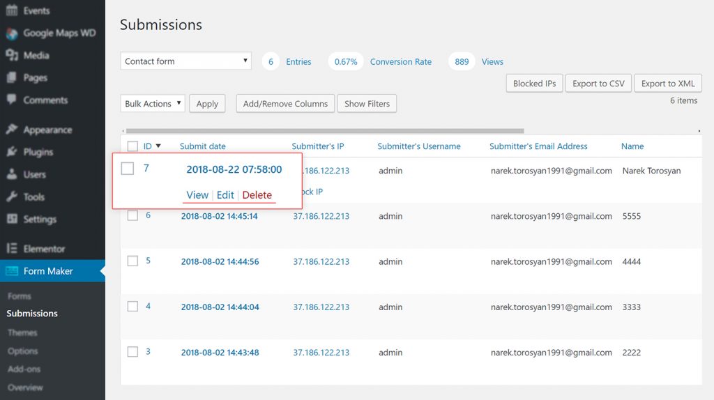 How to Manage Form Submissions – 10Web Help Center