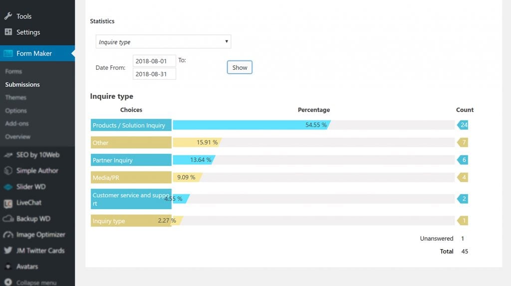 How to Manage Form Submissions – 10Web Help Center