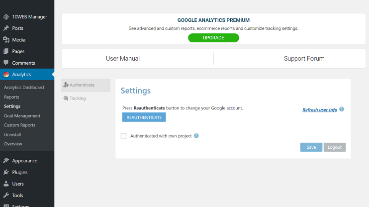How to Set Up and Use Google Analytics by 10Web – 10Web Help Center