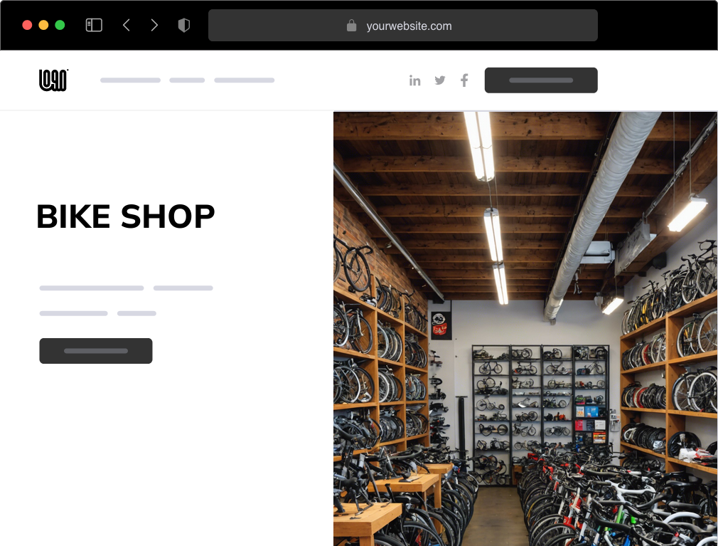 AI Bike Shop Website Builder – Create, Customize, Succeed
