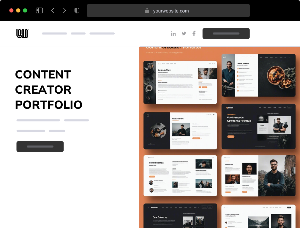 AI Content Creator Portfolio Website Builder