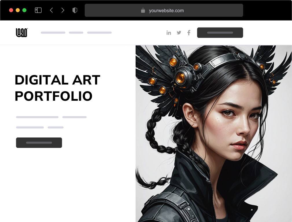 AI Digital Art Portfolio Website Builder – Launch in Minutes