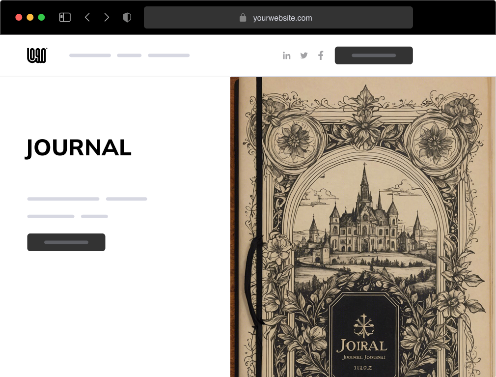 AI Journal Website Builder – Create, Customize, Succeed