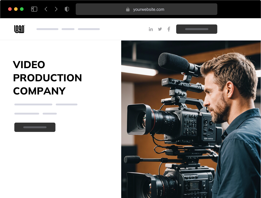 AI Video Production Company Website Builder